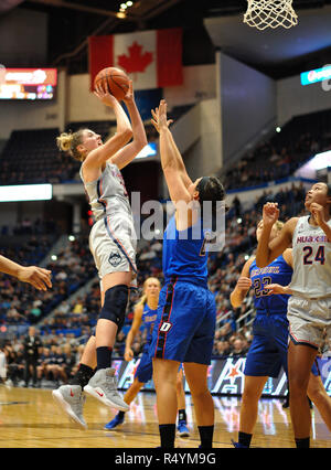 November 28, 2018: Katie Lou Samuelson (33) of the Uconn Huskies takes ...