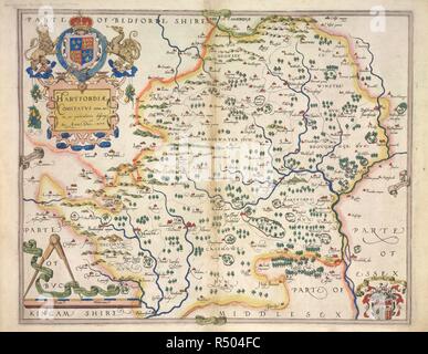 Christopher Saxton's Map of England and Wales (1579), part of "Atlas of ...
