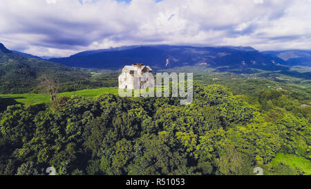 ancient graph ruins Aerial. Abkhazia. old house Stock Photo - Alamy