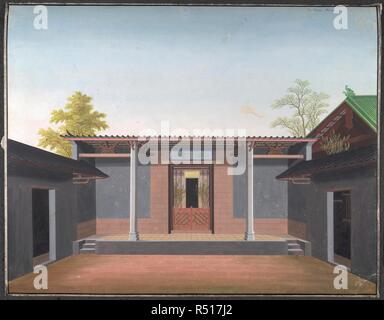 Honam Temple- Hall of Zen. Originally published in 1800 - 1805 Stock ...