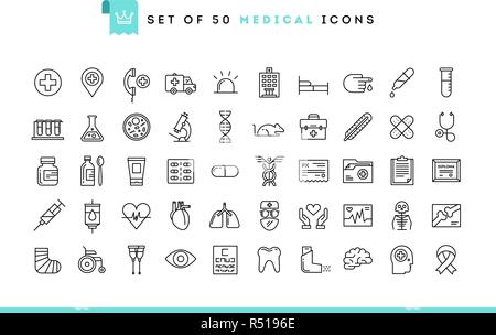 Vector line art medical treatment poster template Stock Vector Image ...
