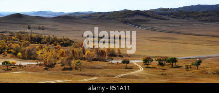 Hebei bashang grassland scenery Stock Photo - Alamy