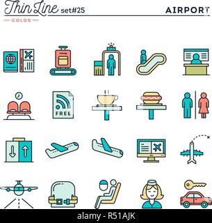 Airport baggage scanner icon set color hexahedron Stock Vector Image ...