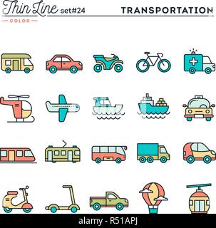 Cargo ship linear icon. Thin line illustration. Tanker. Container ...