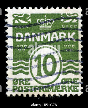 Denmark Postage Stamp - Figure 'wave'- type Stock Photo - Alamy