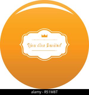 Invated label icon. Simple illustration of invated label vector icons ...