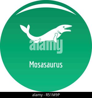 Mosasaurus icon. Simple illustration of mosasaurus vector icon for web ...