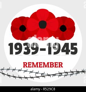 Ww2 memory background. Flat illustration of ww2 memory vector ...