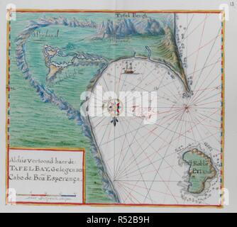 17th century Map of South Africa Stock Photo - Alamy