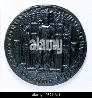 Seal of Edward Balliol, Obverse Impression of the seal of Edward ...
