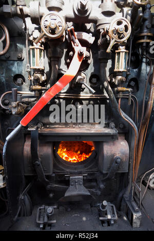 Fire Box Door, Steam Engine, Georgia State Railroad Museum, Savannah ...