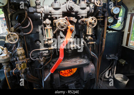 Fire Box Door, Steam Engine, Georgia State Railroad Museum, Savannah ...