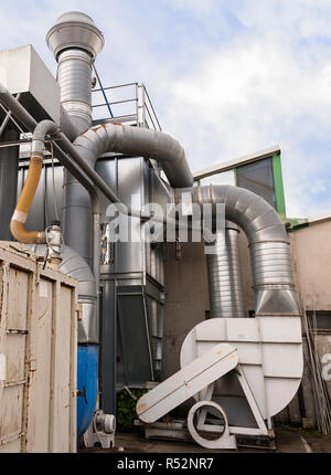 Industrial factory air filtration system Stock Photo - Alamy