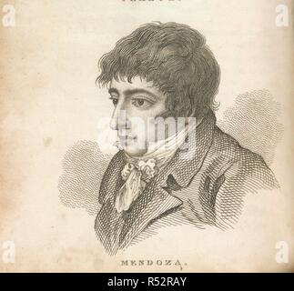 Daniel Mendoza (1764-1836), Jewish boxer. Artist: Unknown Stock Photo ...