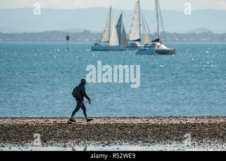Yachts in Deception Bay Stock Photo - Alamy