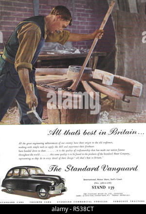 Standard Vanguard car advert advertising in Country Life magazine UK ...