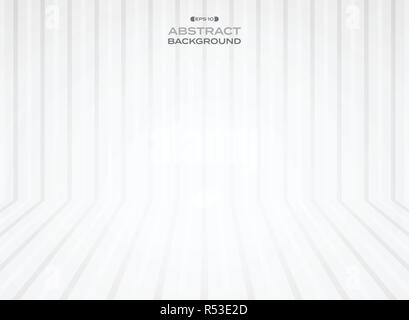 Abstract gray stripes with lines perspective on black background ...