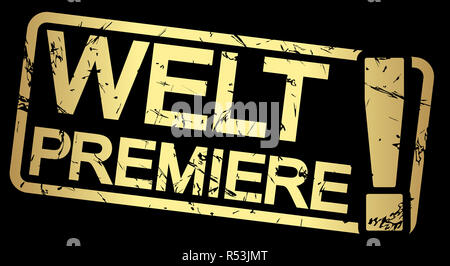 gold stamp premiere! Stock Photo - Alamy