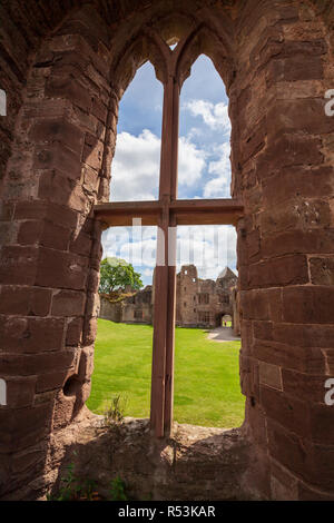 Summer view of the inner bailey of the ruined Pontefract castle take ...