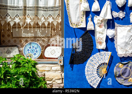 Lefkaritika or Lefkara Lace Stock Photo - Alamy