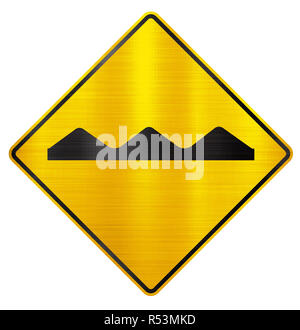 Bump traffic warning sign Stock Photo - Alamy
