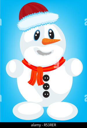 Winter person cartoon image 1 - picture illustration Stock Photo - Alamy