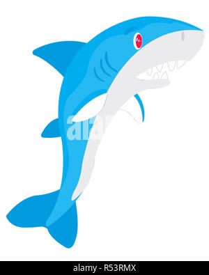 Vector illustration of the cartoon of ravenous fish piranhas Stock ...