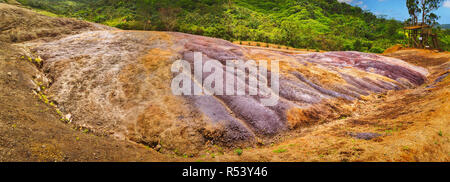 seven coloured sands at Chamarel Mauritius Stock Photo - Alamy