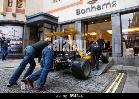classic yellow Formula 5000 and Formula A 1969 McLaren M10A racing car ...