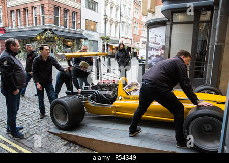 classic yellow Formula 5000 and Formula A 1969 McLaren M10A racing car ...