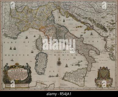 Map Of Europe 1670 Stock Photo: 131898630 - Alamy