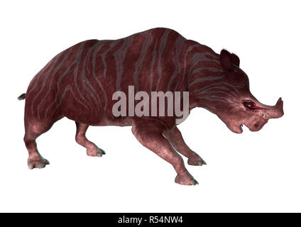 3D rendering of a fantasy dinosaur isolated on white background Stock ...