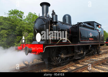Steam train engine named 'Calbourne' running on the Isle of Wight steam ...