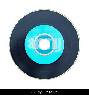 blank cd isolated on black background Stock Photo - Alamy