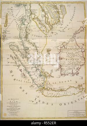 18th century map of Borneo Stock Photo - Alamy