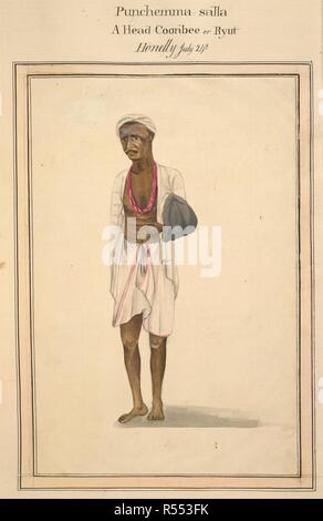 Punchemma salla. A Head Coonbee or Ryut, Honelly. July 24th. Image ...