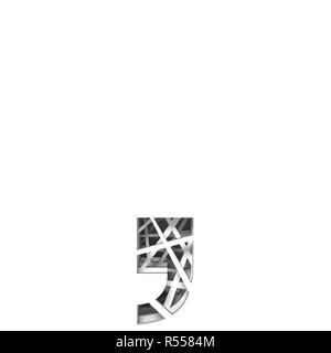 Paper cut out font COMMA 3D Stock Photo - Alamy