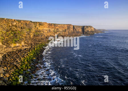 Sandness, Shetland Islands, Scotland, UK, Europe. Coastal erosion on ...