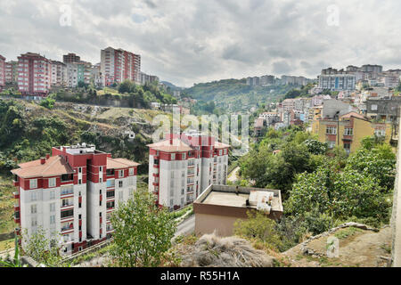 Trabzon, Turkey - September 6, 2018. Street view on Uzun Sokak street ...