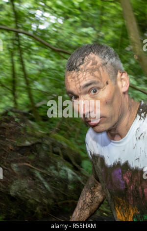 Surprised Man Looks Into Stock Photo - Alamy