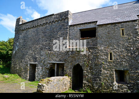 PEMBROKESHIRE; TENBY; CALDEY ISLAND; CALDEY ABBEY POST OFFICE AND ...