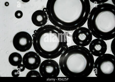 Water bubbles under the microscope Stock Photo - Alamy