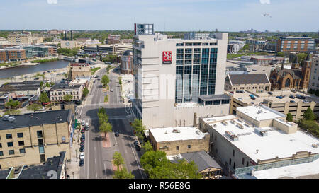 MSOE (Milwaukee School of Engineering) university logo on the building ...