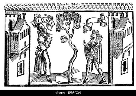 Scene from Eunuchus, The Eunuch, a comedy written by the Roman ...