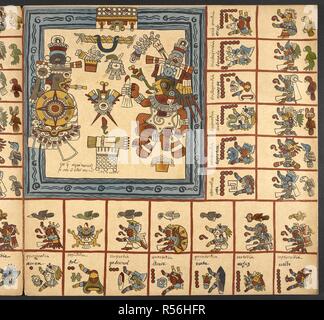 Codex Borbonicus (p. 6 Stock Photo - Alamy