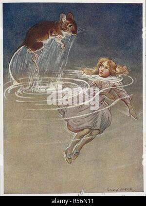 Alice and the Mouse, illustration for Alice's Adventures in Wonderland ...