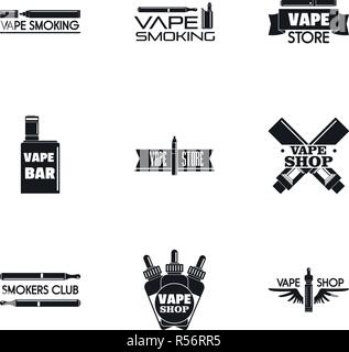 Wings vape shop logo. Simple illustration of wings vape shop vector ...
