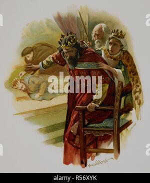 The Death of Hamlet, scene from William Shakespeare's Hamlet. 1905 ...