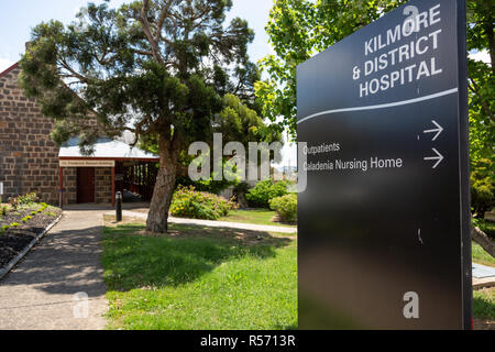 Kilmore & District Hospital Signs Stock Photo - Alamy