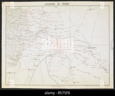 1900 French map of Beijing Stock Photo - Alamy